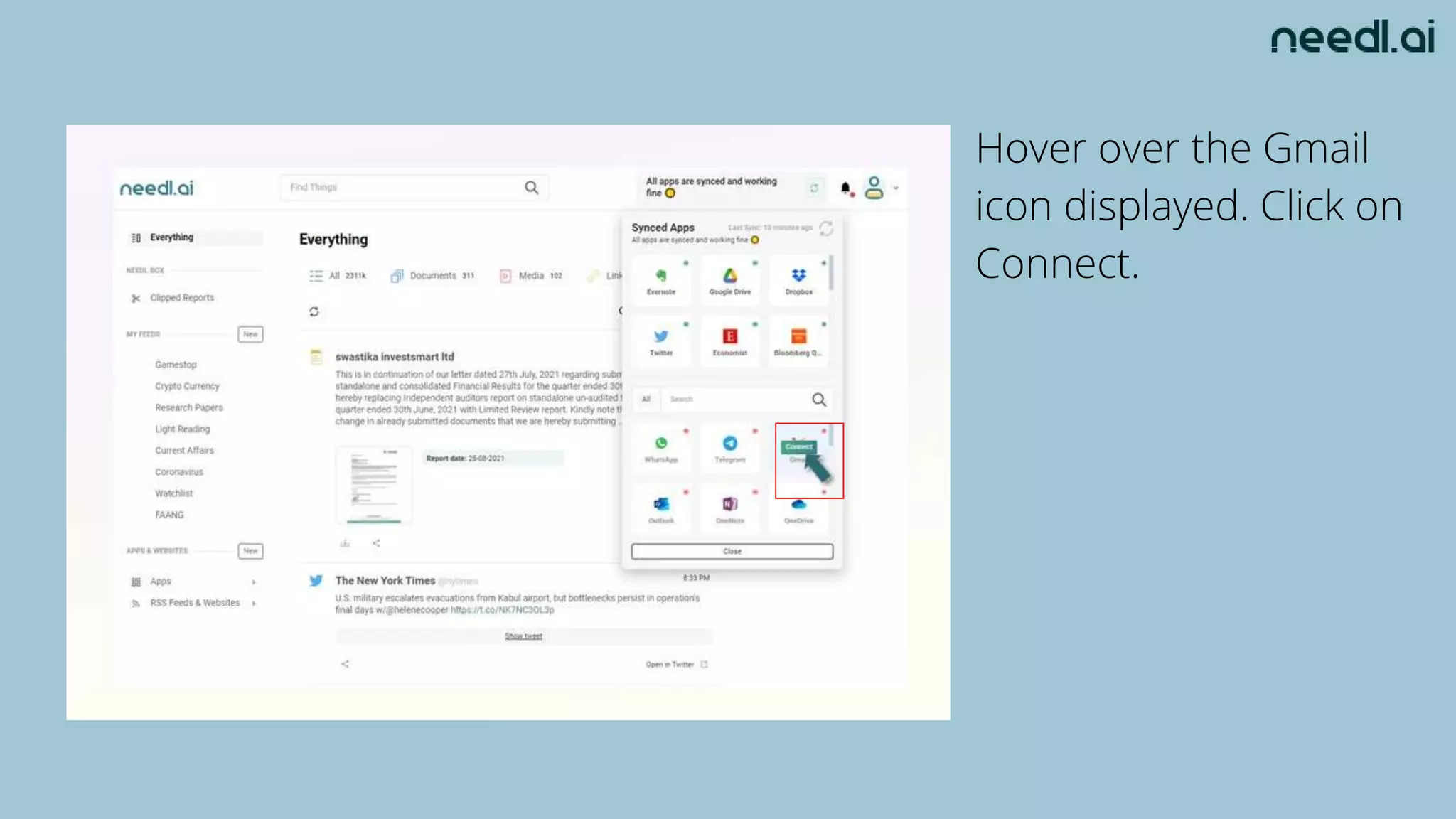 Integrate your Gmail with Needl | PPT