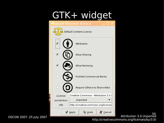 GTK+ widget