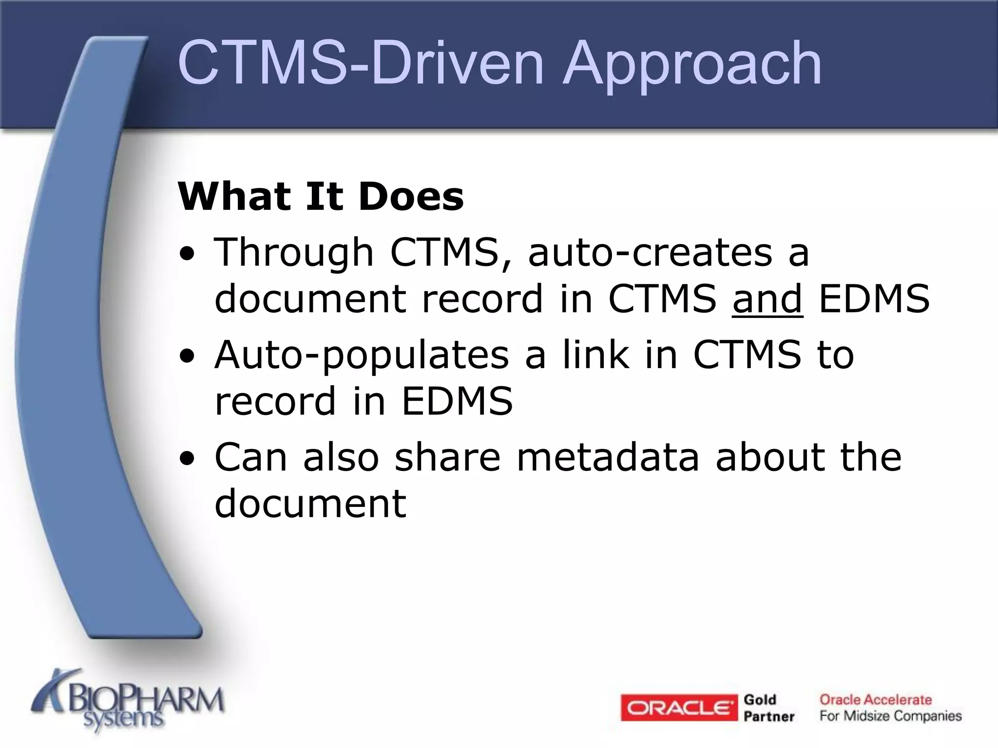 Integrating Your CTMS with Your EDMS | PPT