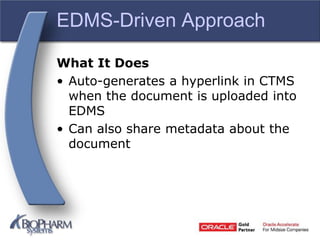 Integrating Your CTMS with Your EDMS | PPT
