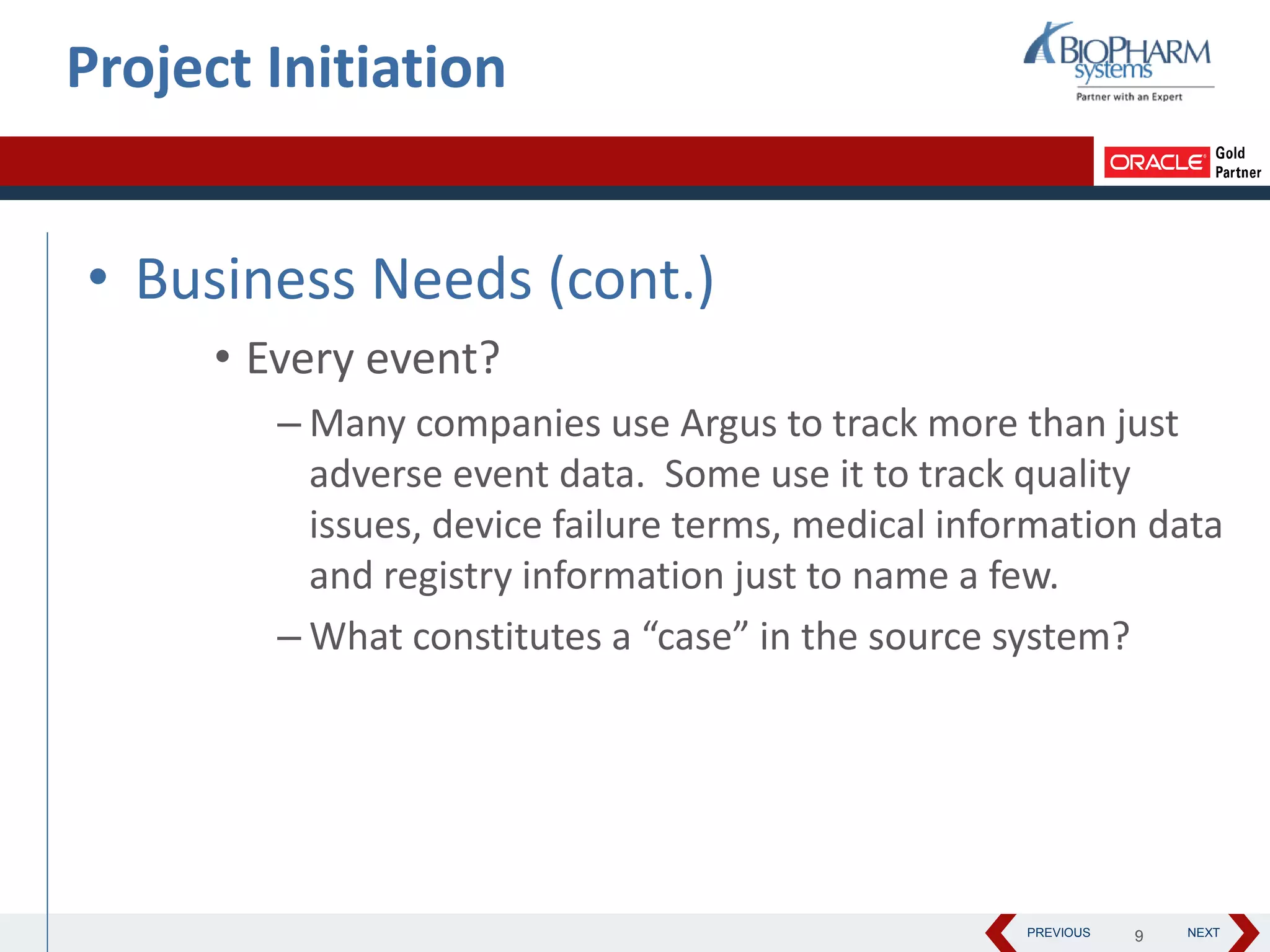 Integrating Oracle Argus Safety With Other Clinical Systems Using Argus