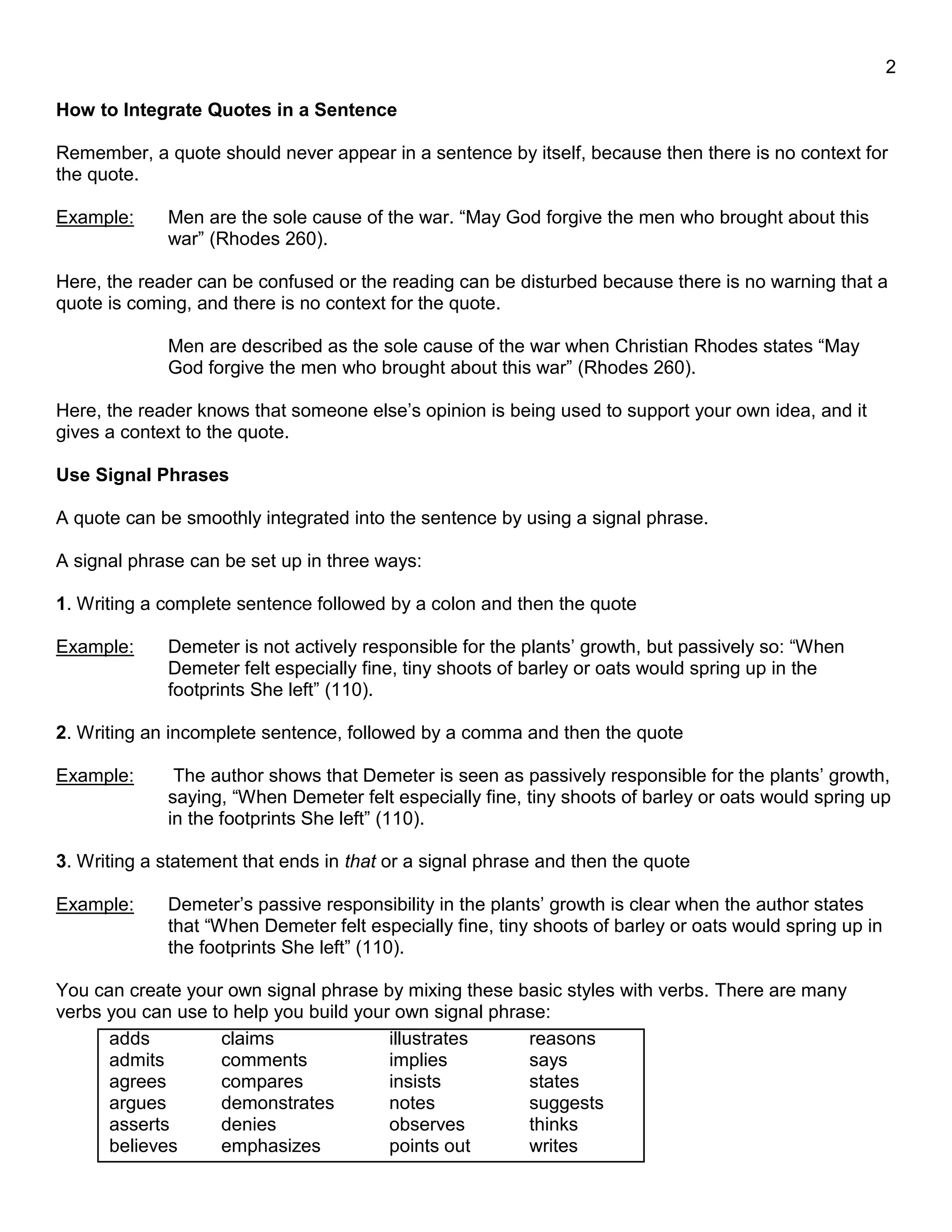 Integrating-Quotes For ESSAYS in ENGLISH | PDF