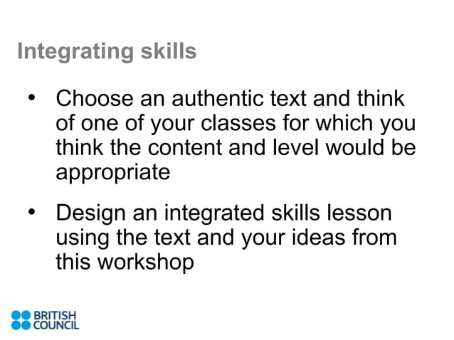 integrating-skills.ppt | Educational Assessment | Education