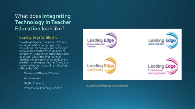 Integrating technology in teacher education