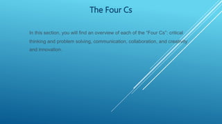 Integrating 4 cs into teaching | PPT