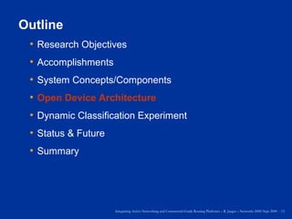 Integrating Active Networking and Commercial-Grade Routing Platforms | PPT