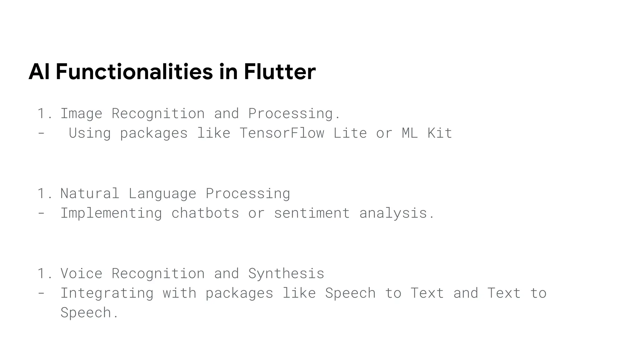 Integrating Ai Functionalities In Your Flutter Apppptx