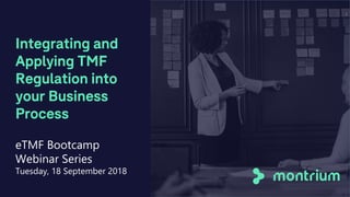 Integrating and appling tmf regulation into your buisness process | PPT