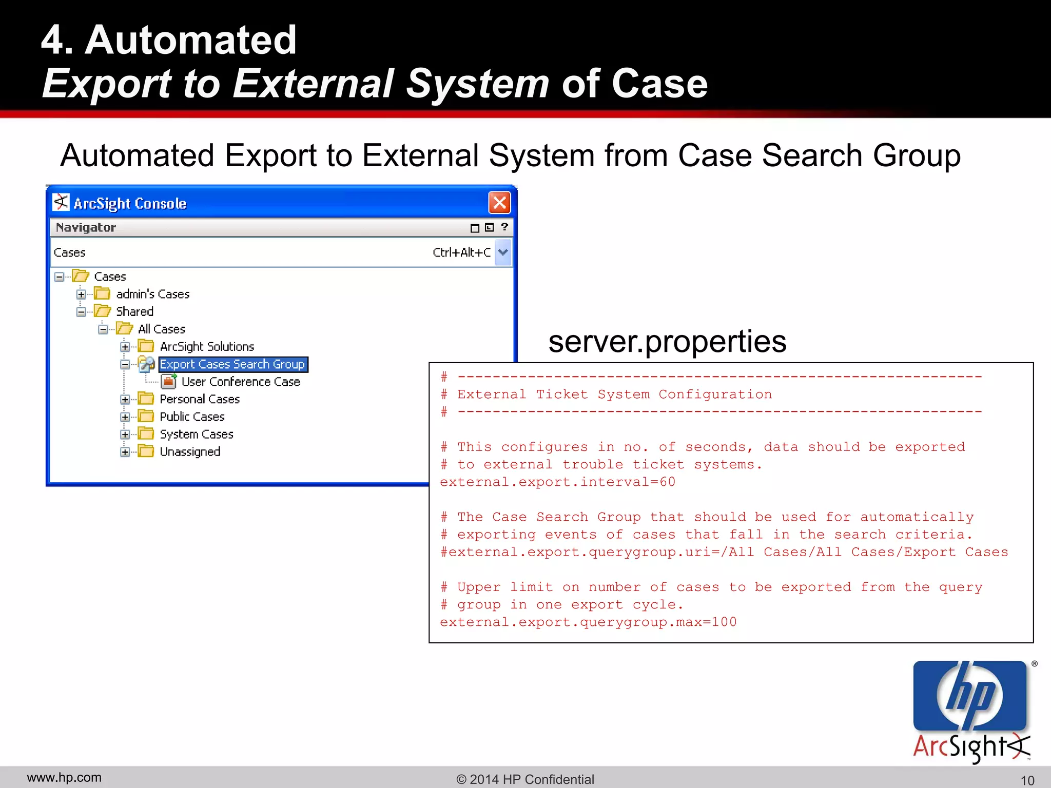Integrating ArcSight with Enterprise Ticketing Systems.ppt