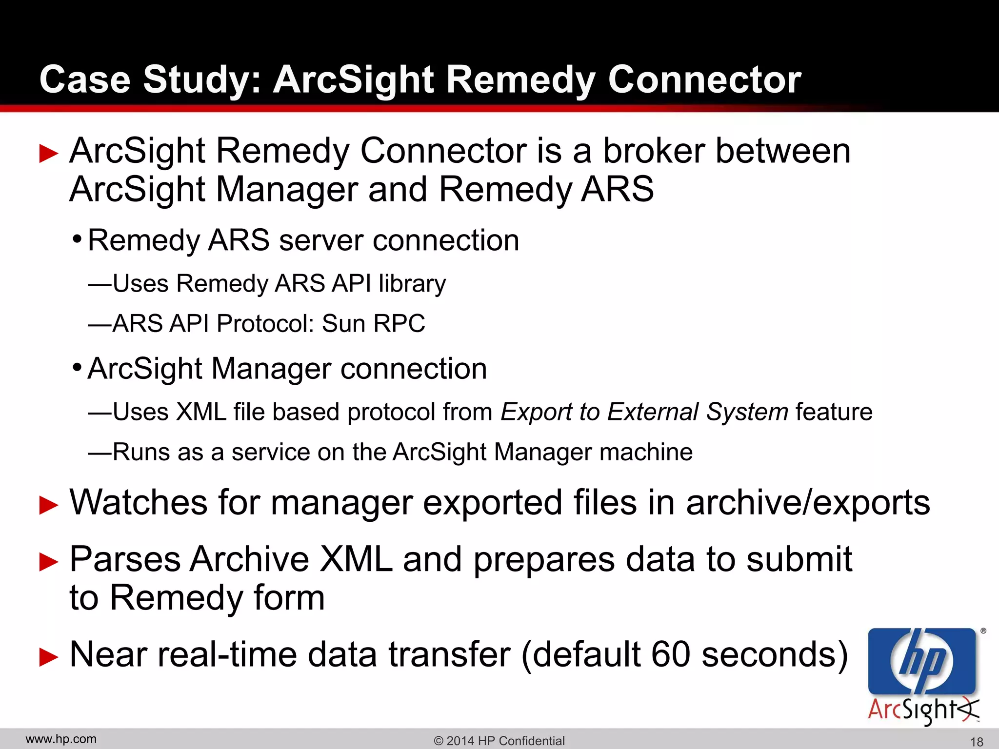 Integrating ArcSight with Enterprise Ticketing Systems.ppt