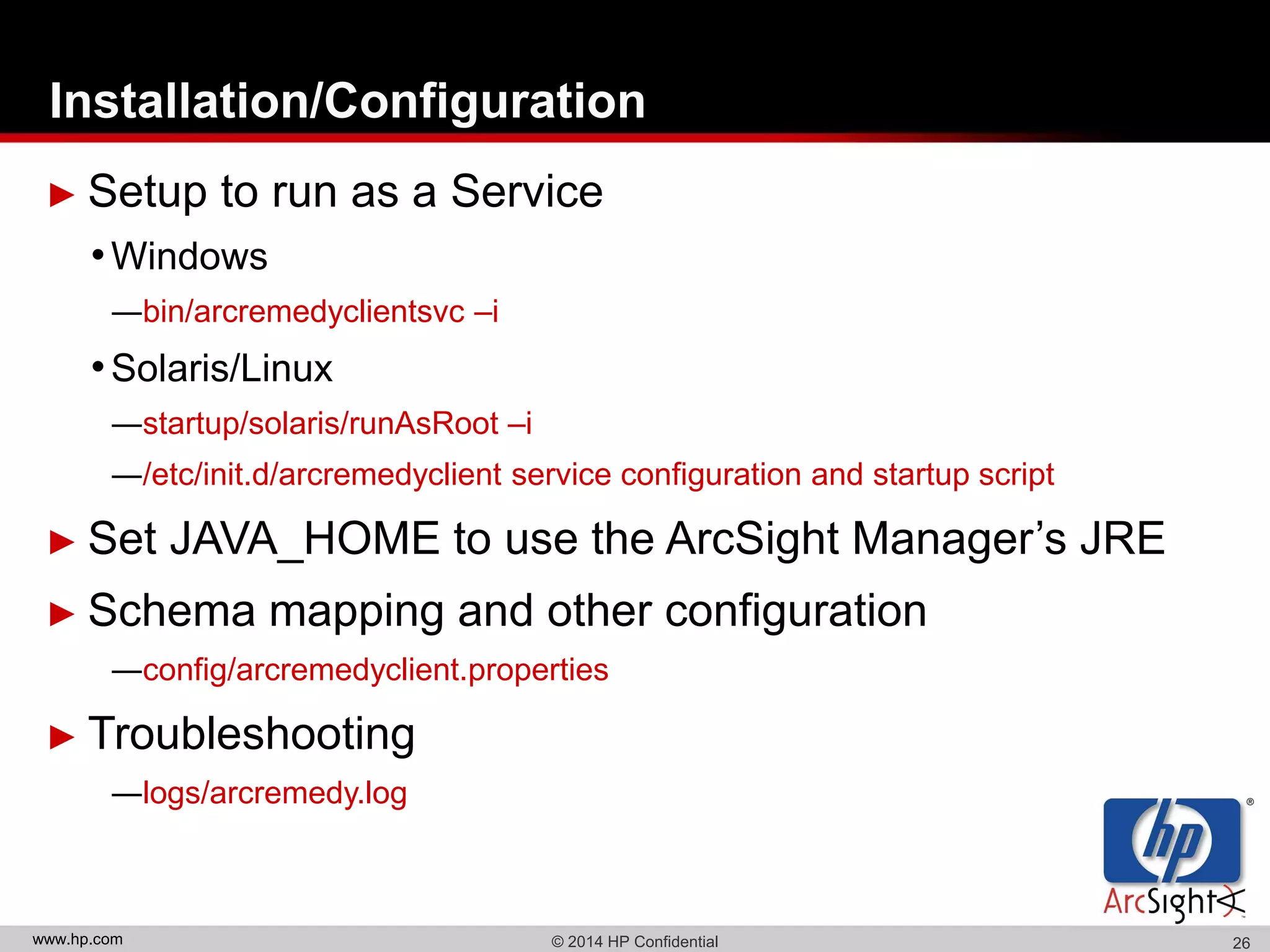 Integrating ArcSight with Enterprise Ticketing Systems.ppt