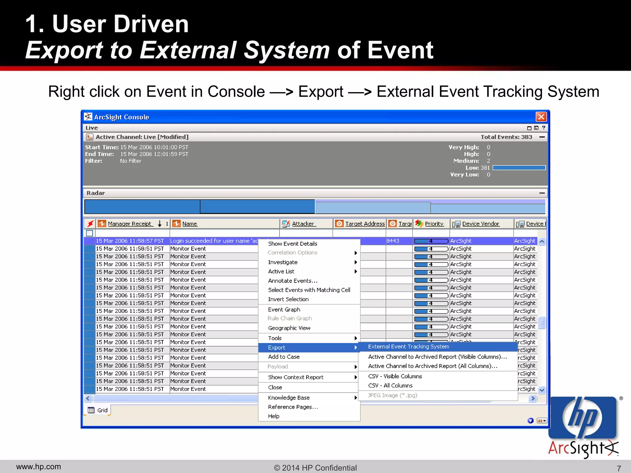 Integrating ArcSight with Enterprise Ticketing Systems.ppt
