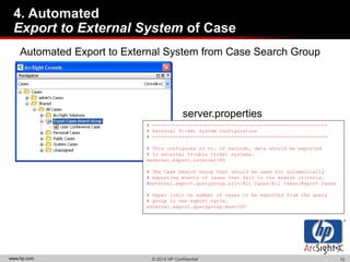 Integrating ArcSight with Enterprise Ticketing Systems.ppt