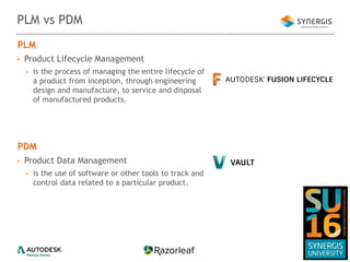 Integrating Autodesk Vault to PLM – Rodney Coffey, Razorleaf & Scott ...