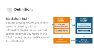 Integrating blockchain and traditional web | PPT