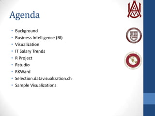 Integrating business intelligence and visualization tools into graduate ...