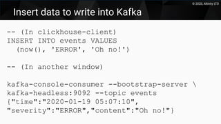 Fast Insight from Fast Data: Integrating ClickHouse and Apache Kafka | PPT