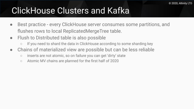 Fast Insight From Fast Data Integrating Clickhouse And Apache Kafka Ppt