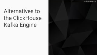 Fast Insight from Fast Data: Integrating ClickHouse and Apache Kafka | PPT