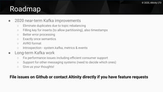Fast Insight from Fast Data: Integrating ClickHouse and Apache Kafka | PPT