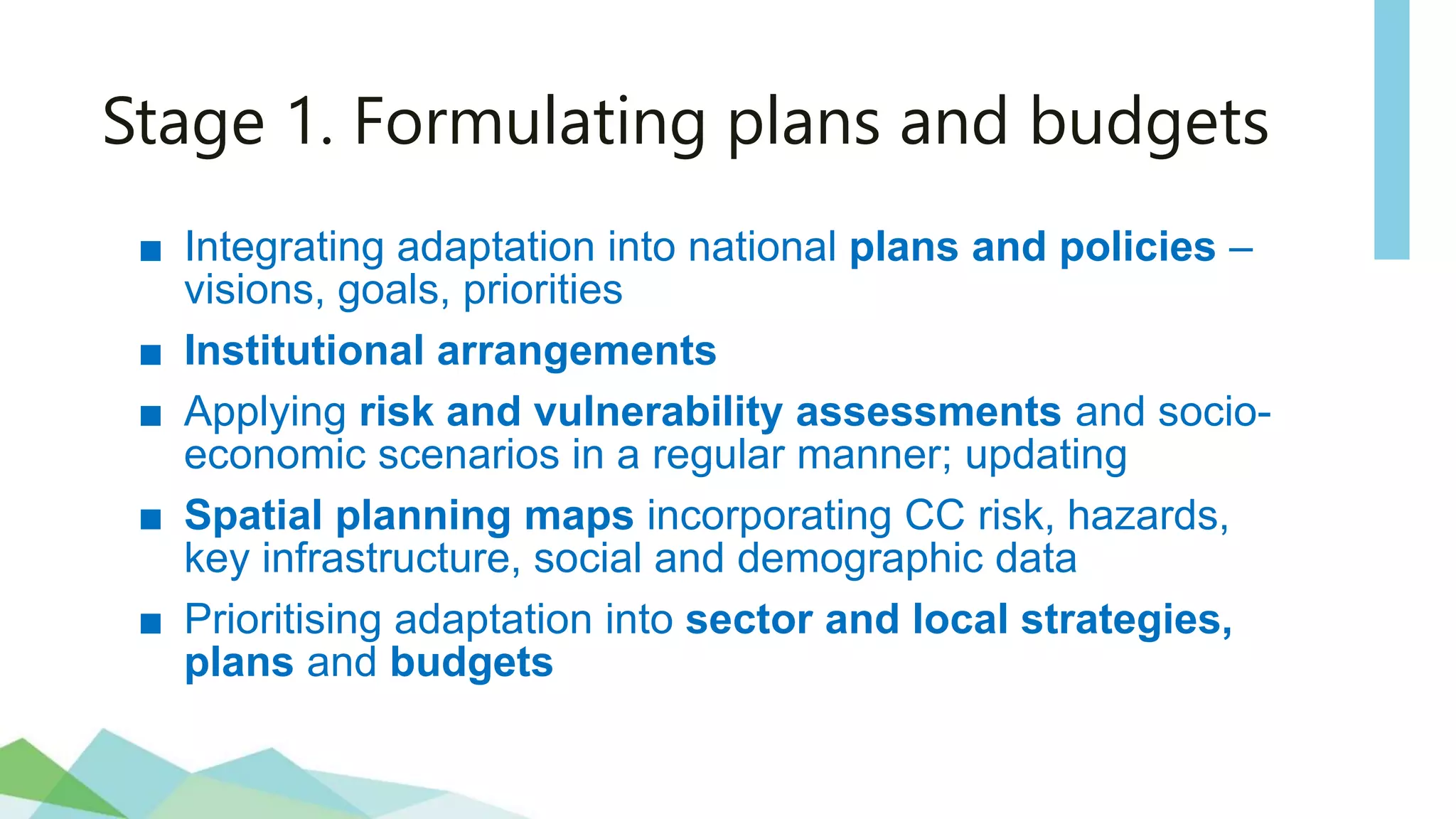 Integrating climate change risks into planning and budgeting | PPT Integrating climate change risks into planning and budgeting | PPT