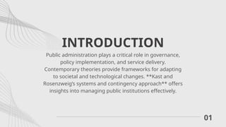 Integrating Contemporary Theories into Public Administration | PPTX