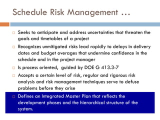 Integrating cost, schedule, and technical performance | PPT