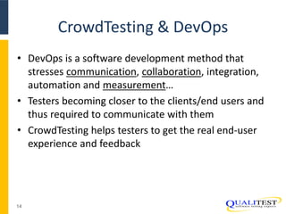 Integrating crowd testing into ci | PPT