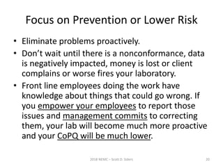 Integrating Data Review with Quality System Elements to Lower the Cost ...