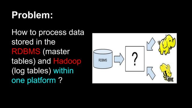 Integrating data stored in rdbms and hadoop | PPT
