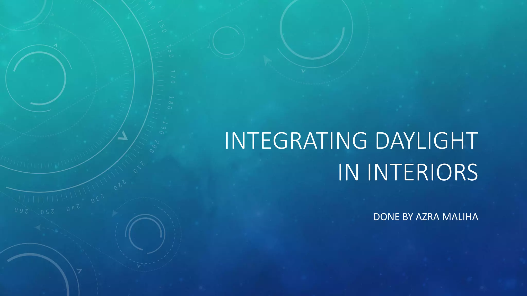 Integrating daylight in interiors | PDF