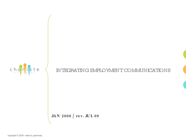 Integrating Employment Communications | PPT
