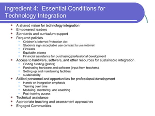 Integrating educational technology into teaching | PPT