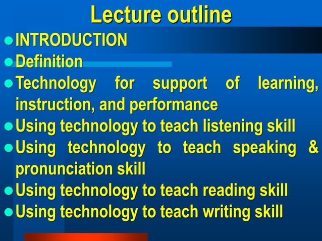 Integrating educational technology into teaching | PPT