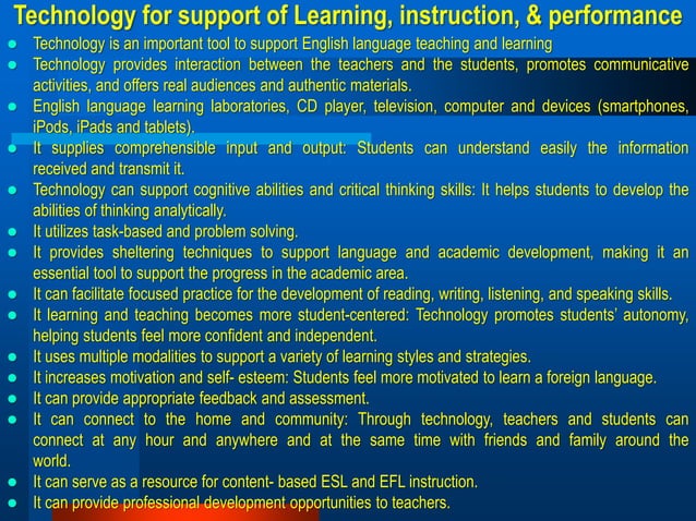 Integrating educational technology into teaching