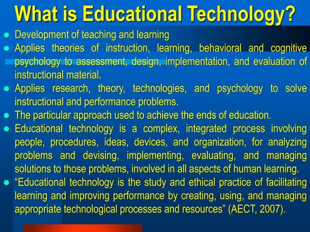 Integrating educational technology into teaching