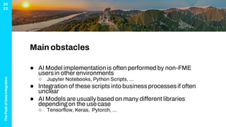 Integrating GeoAI Models in FME | PDF | Databases | Computer Software and Applications