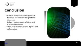 Enhancing Building Design: The Power of GIS and BIM Integration | PPTX
