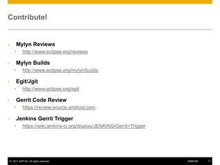 Integrating Git, Gerrit and Jenkins/Hudson with Mylyn | PPTX
