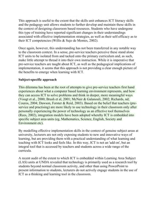 Integrating ict as an integral teaching and learning tool into pre | PDF