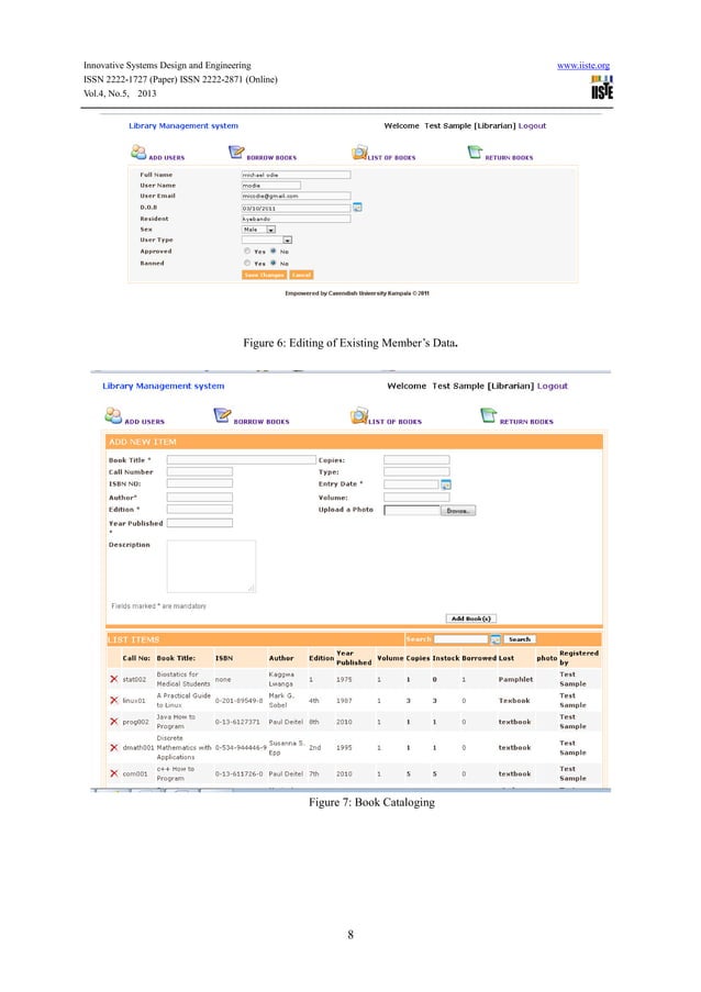 Integrating ict in library management design and development of an ...