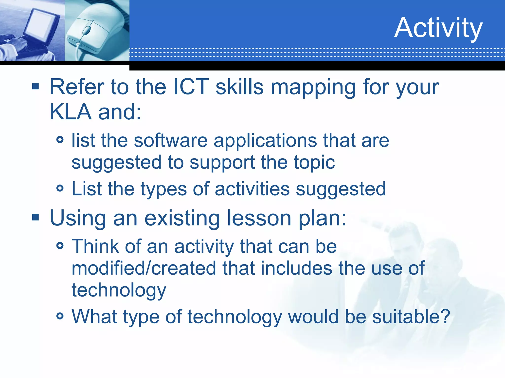 Integrating ict into the classroom with qt | PPT