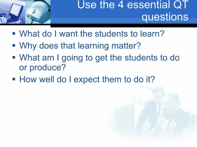 Integrating ict into the classroom with qt | PPT