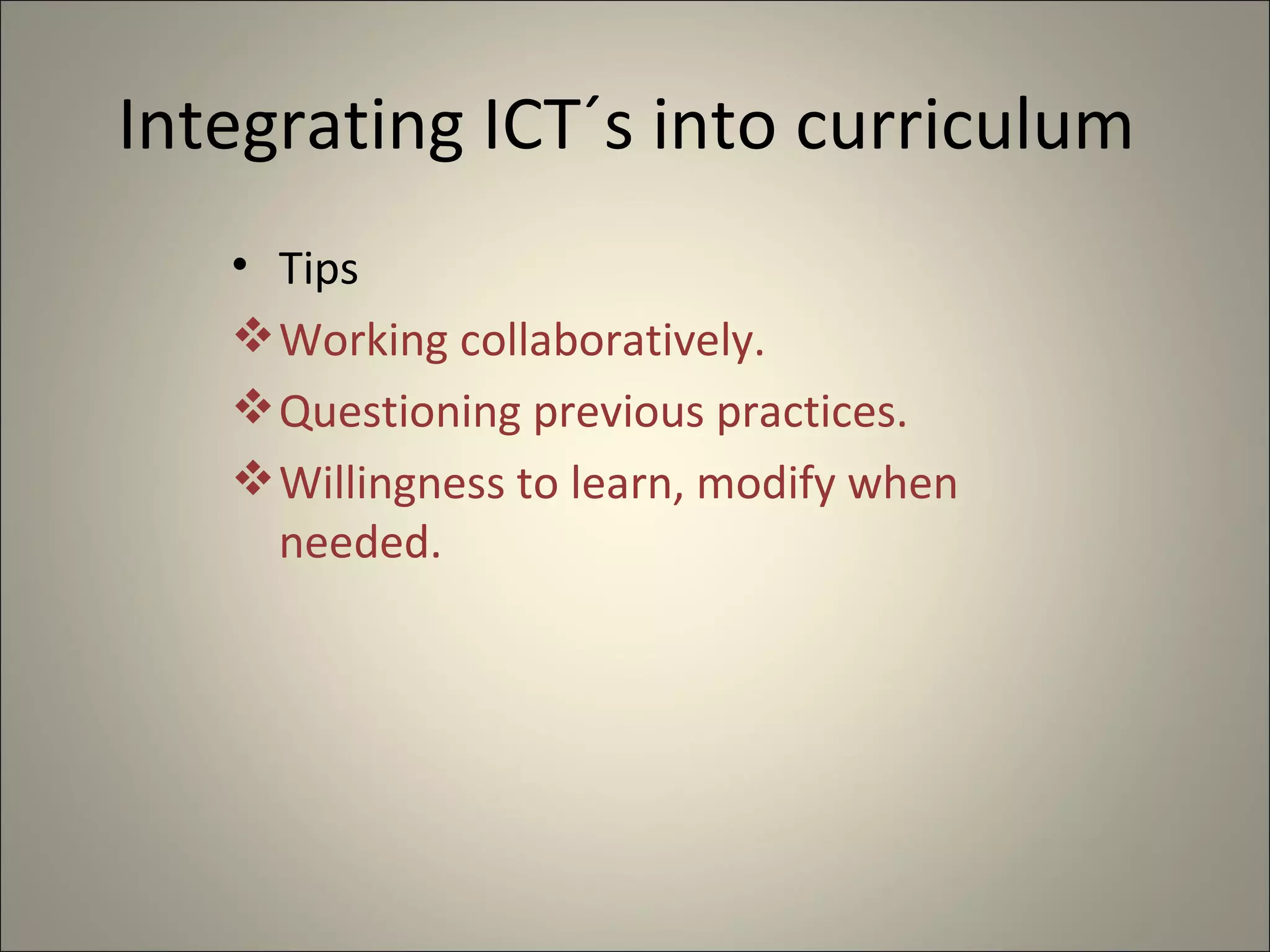 Integrating Ict´S Into Curriculum | PPT