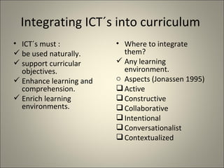 Integrating Ict´S Into Curriculum | PPT