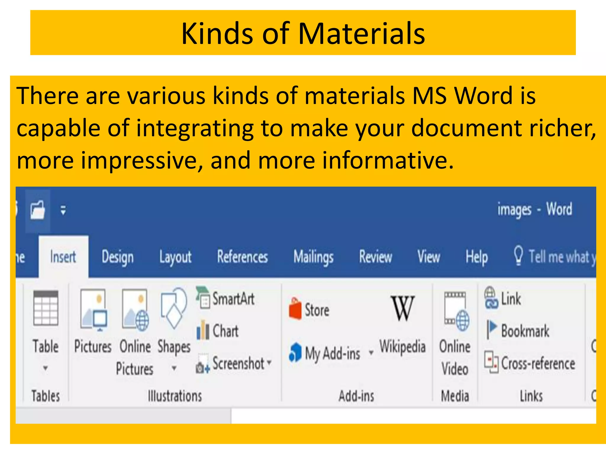 Integrating images and external material | PPTX