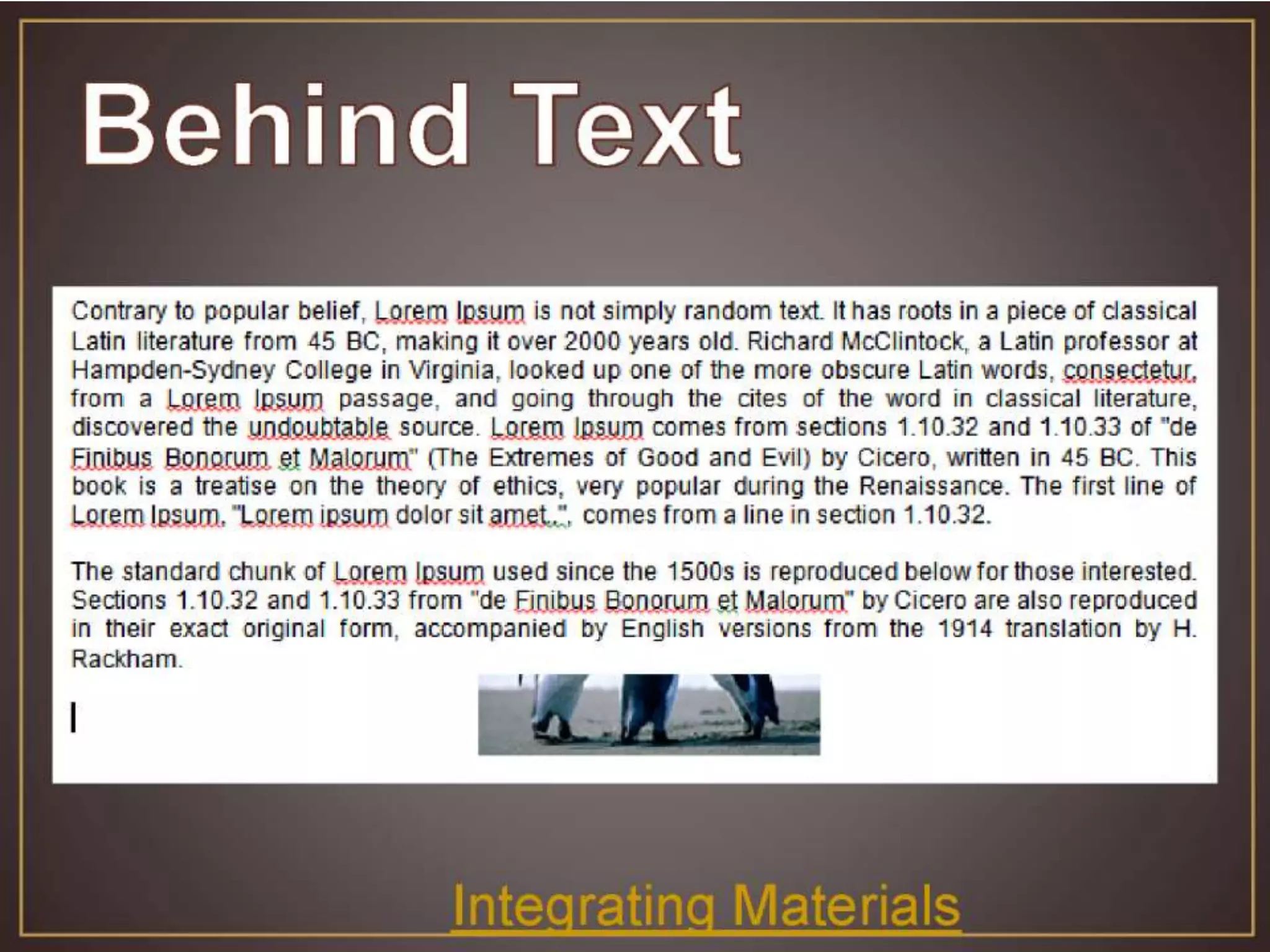 Integrating images and external material | PPTX