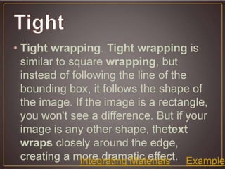 Integrating images and external material | PPTX