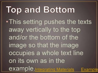 Integrating images and external material | PPTX