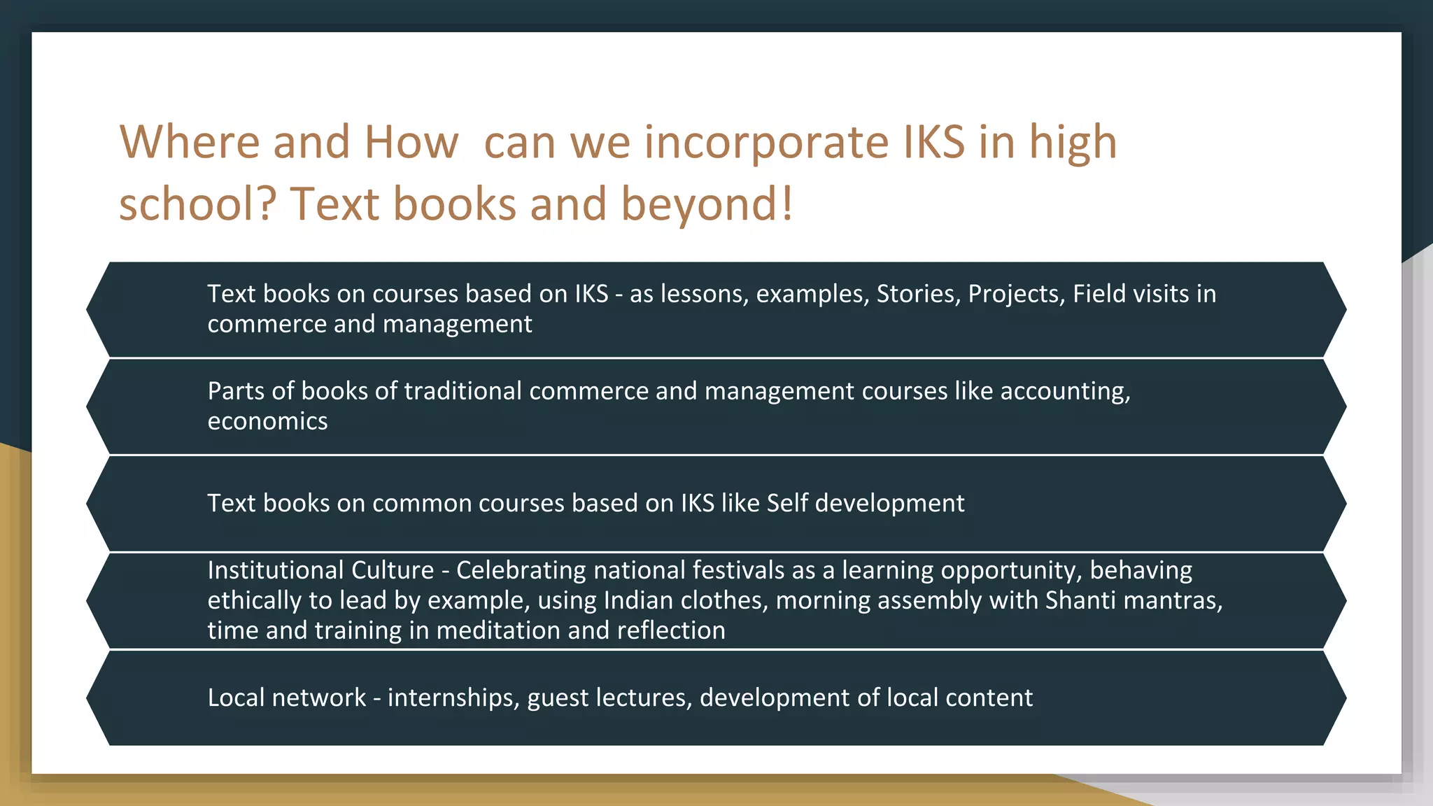 Integrating Indian Knowledge System into Commerce and Business Texts (8 ...